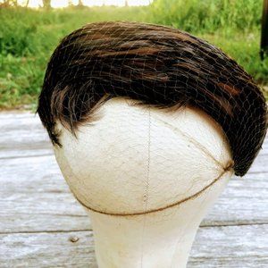 Betty Jester | Accessories | Vintage Brown Pheasant Feather Hat With ...